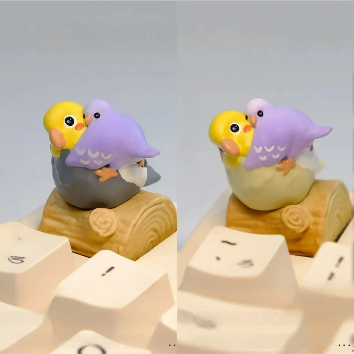 Purple Peony Cockatiel Keycaps: Unique | Noveltykeycaps